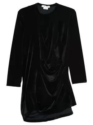 Comme Des Garçons Draped Mini Dress - Black