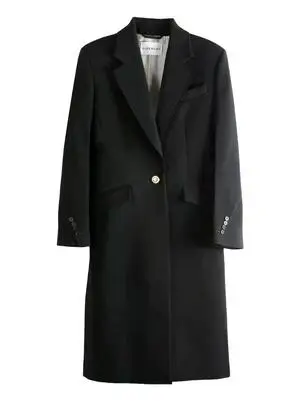 Givenchy Buttoned Coat - Black