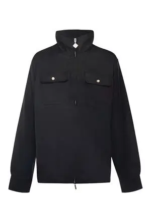 Casablanca Pocket Zip-up Shirt Jacket - Black