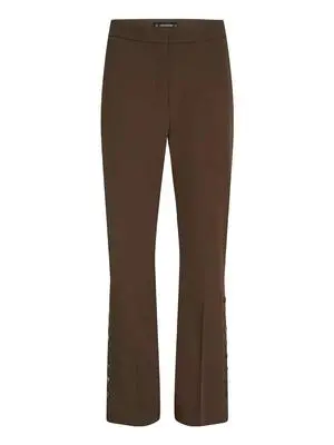 Karl Lagerfeld Press-stud Detailing Trousers - Brown