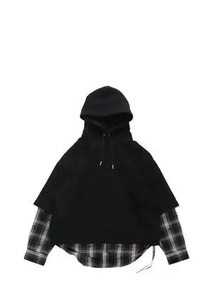 MASTERMIND WORLD Layered Skull Hoodie - Black