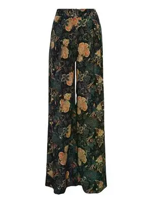 Ulla Johnson Aviva Floral-print Trousers - Blue