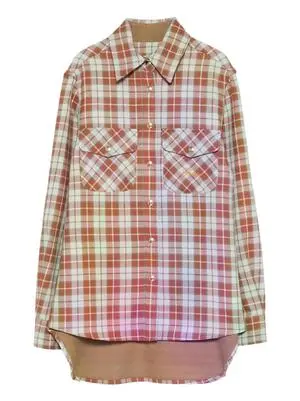 FORTE DEI MARMI COUTURE Check Pocket Shirt - Orange