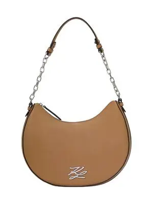 Karl Lagerfeld K/autograph Moon Shoulder Bag - Brown