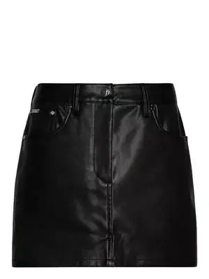 Calvin Klein Five-pocket Mini Skirt - Black