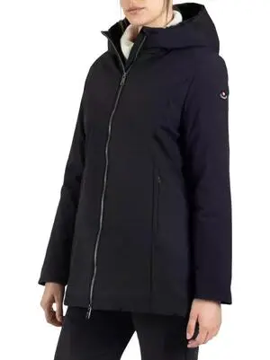 CANADIENS Hooded Zip-up Coat - Black