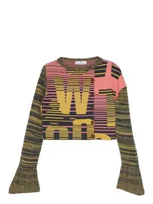 VIVIENNE WESTWOOD Bruno Letter Design Button-up Cardigan - Pink