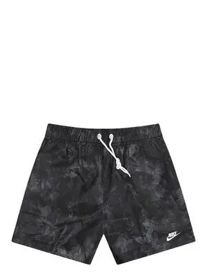 Nike Floral Club Flow Shorts - Black