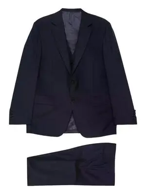 Canali Notched-lapel Suit - Blue