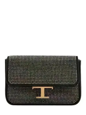 TOD'S T Timeless Micro Crossbody Bag - Black