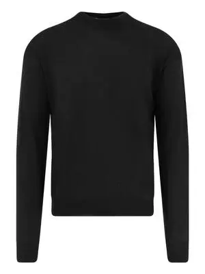 Alpha Studio Crew-neck Sweater - Black