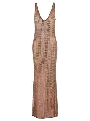 VENUJA Crystal-embellished Dress - Neutrals