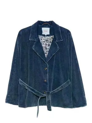 Xirena Colt Corduroy Belted Jacket - Blue