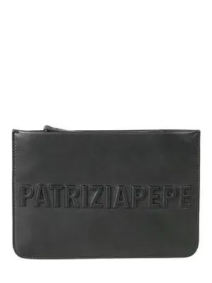 Patrizia Pepe Embossed Clutch Bag - Black