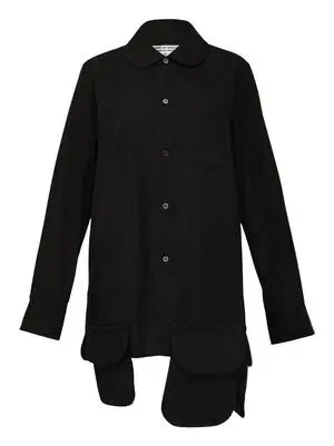 Comme Des Garçons Pocket-hem Shirt - Black