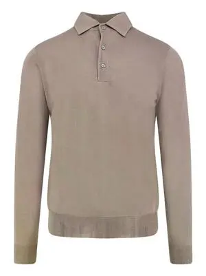 FILIPPO DE LAURENTIIS Button-fastening Polo Shirt - Neutrals