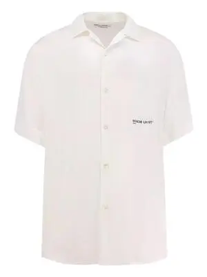IH NOM UH NIT Logo-print Short-sleeve Shirt - White