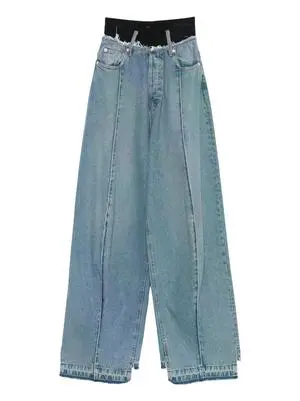 ALAINPAUL Elasticated-Waist Jeans