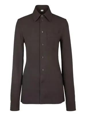 TOD'S Long-sleeve Buttoned Shirt - Brown