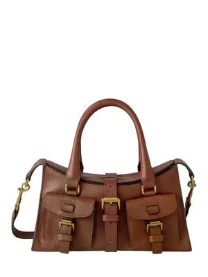 Mulberry Mini Roxanne Buckle Tote Bag - Brown