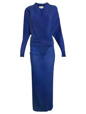 Burc Akyol Draped Maxi Dress - Blue