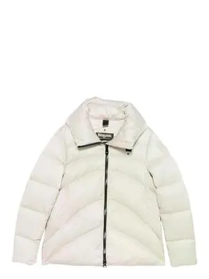 BLAUER. Quilted Zip Jacket - Neutrals