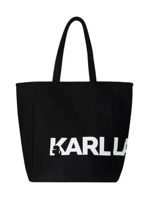 Karl Lagerfeld Logo-print Tote Bag - Black