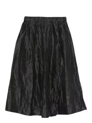 Antonelli Firenze Textured A-line Midi Skirt - Black