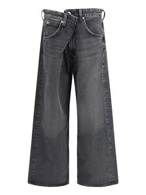 AGOLDE Vana Wide Leg Jeans Grey