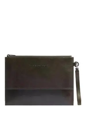 PIQUADRO Zip Wristlet Laptop Bag - Green
