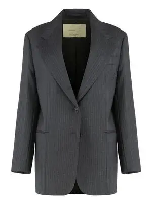 Max Mara Wool Fabric Blazer - Grey