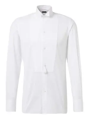 TOM FORD Cotton Tuxedo Shirt - White