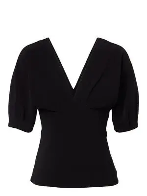 Proenza Schouler Darena Crêpe Top - Black