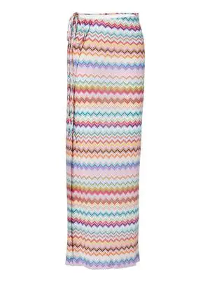 Missoni Zigzag Lamé Wrap Skirt - Multicoloured