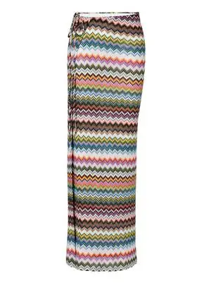 Missoni MISSONI Zigzag Lamé Wrap Skirt Multicoloured