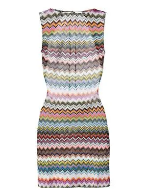Missoni Zig Zag Lamé Minidress - Multicoloured