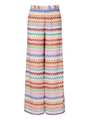 Missoni Zig Zag Lamé Palazzo Pants - Multicoloured