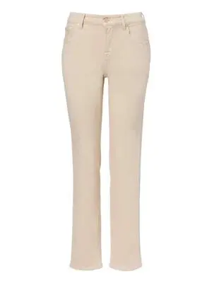 7 For All Mankind Calie Mid-rise Straight Jeans - Beige
