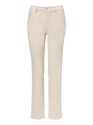 7 For All Mankind Calie Mid-rise Straight Jeans - Beige