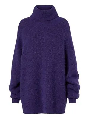 JOSEPH Meslay Alpaca-blend Turtleneck Sweater - Purple