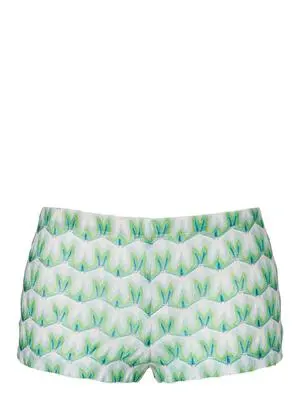 Missoni Knitted Micro Shorts - Green