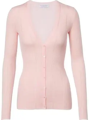 Gabriela Hearst Lillian Wool Cardigan - Pink