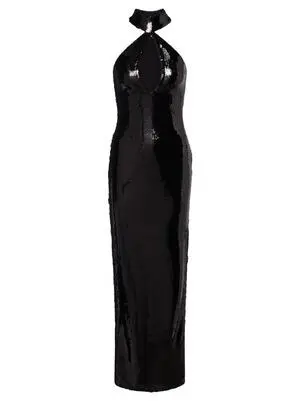 RODARTE Cutout Sequined Gown - Black