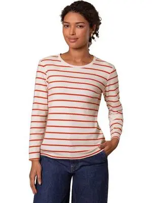 CELTIC & CO. Striped Long Sleeve Crewneck T-Shirt