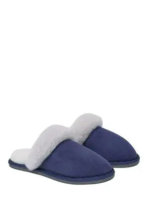 CELTIC & CO. Turnback Mules - Blue Iris