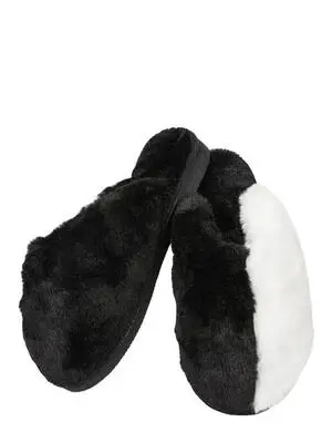 MEMOI Colorblock Slipper - Black-white