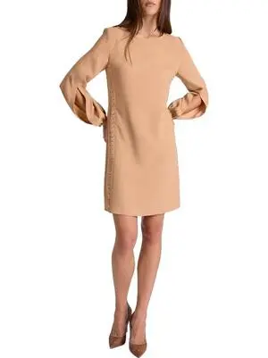 Santorelli Pauli Shift Dress With Grommet Detail - Hazelwood