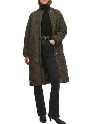 FAVORITE DAUGHTER Cotton-blend Quilted Jacket - Dark Olive