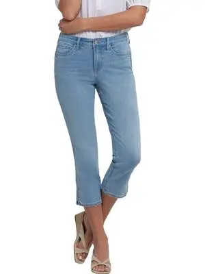 NYDJ Chloe Side Slit Capri Jeans Heritage Glow