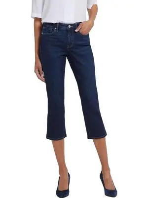 NYDJ Chloe Side Slit Capri Jeans Midnight Breeze